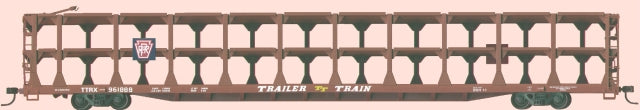 Accurail 9304 HO Scale 89' Tri-Level Open Auto Rack Kit PRR TTRX 96188 ...
