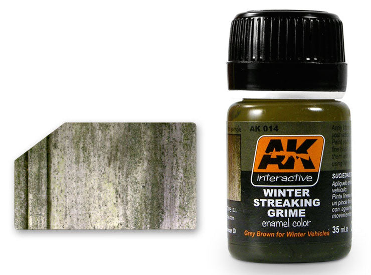 AK Interactive 14 Winter Streaking Grime Enamel Paint 35ml Bottle ...