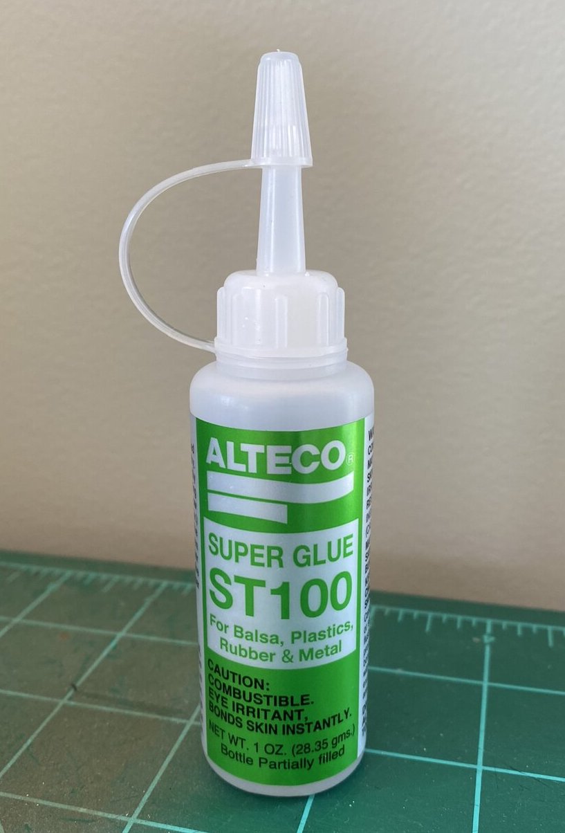 Alteco ST100 Super Glue for Balsa Plastic Rubber and Metal (Low Viscos — White Rose Hobbies