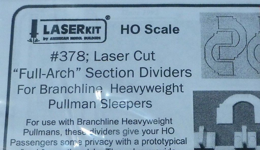 American Model Builders 378 HO Scale Partition Arches for Branchine He ...