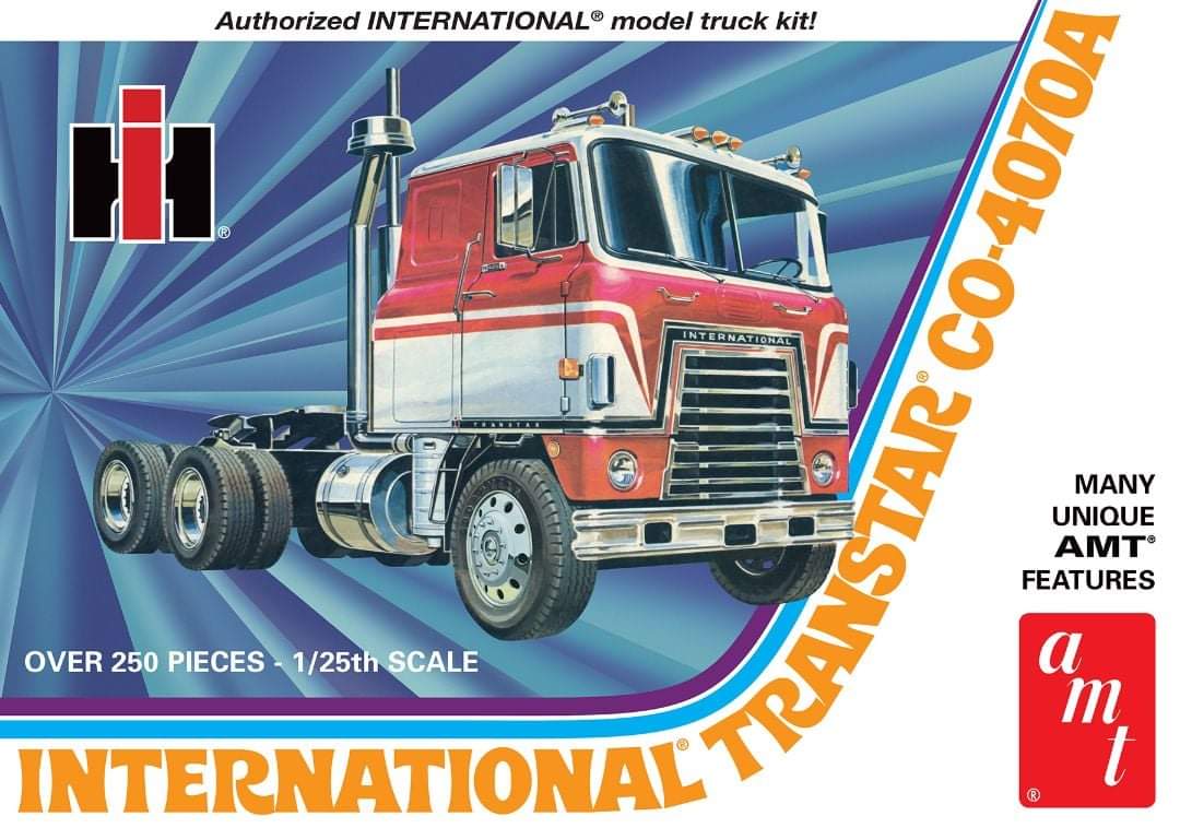 amt 1203 1/25 International Transtar CO-4070A Semi Tractor Cab — White ...