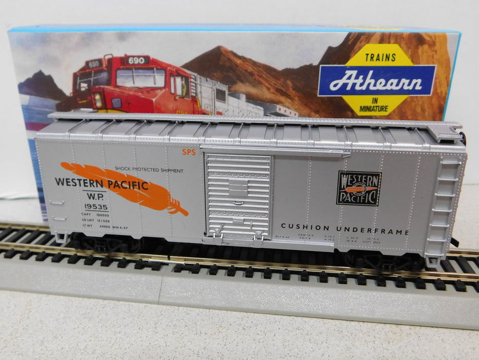 Athearn 1230 HO Scale 40' Boxcar Western Pacific WP (Blue Box Kit) - N — White Rose Hobbies