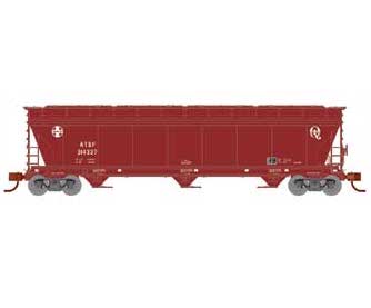Athearn 12945 N Scale ACF 4600 3 Bay Covered Hopper Santa Fe ATSF 3143 ...