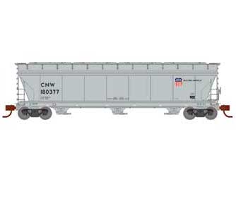 Athearn 12948 N Scale ACF 4600 3 Bay Covered Hopper Union Pacific CNW — White Rose Hobbies