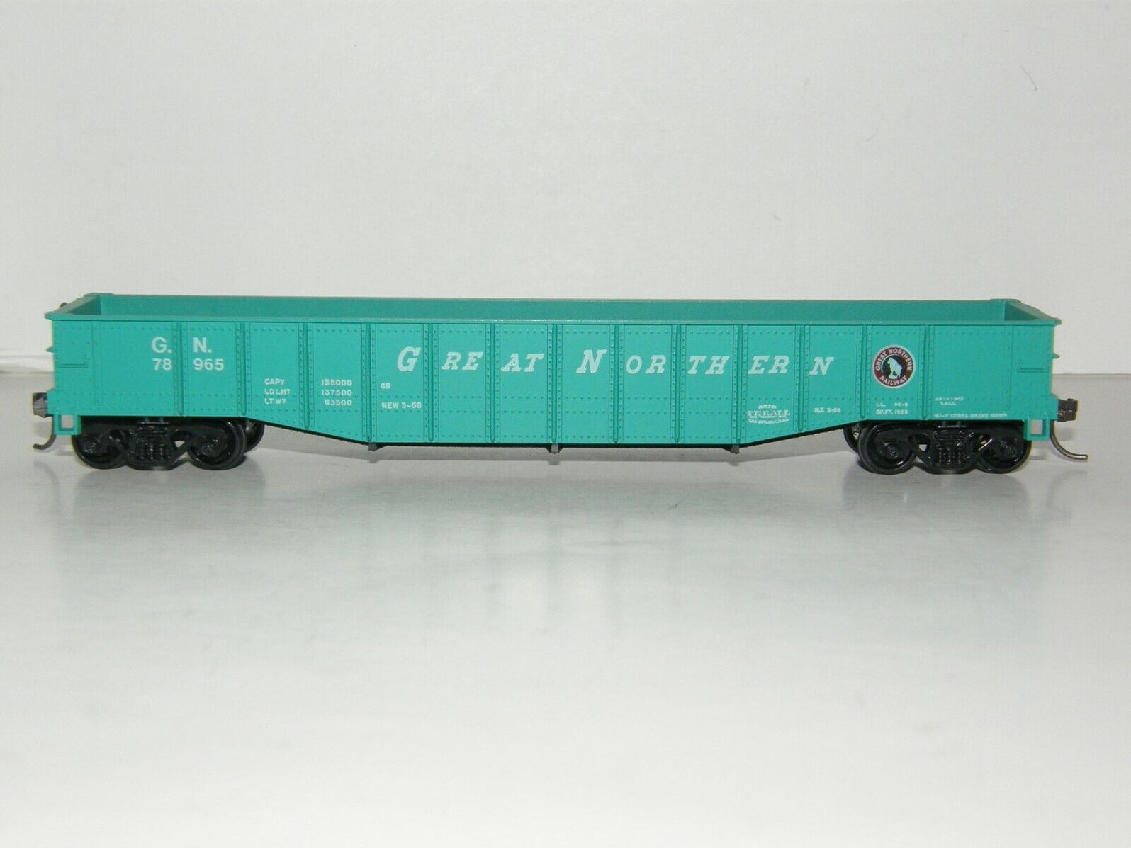 Athearn 1643 HO Scale 50' Gondola (Blue Box Kit) Great Northern GN 789 — White Rose Hobbies