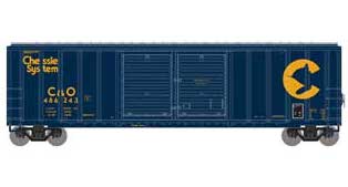Athearn 17542 N Scale 50 Fmc Double Door Boxcar Chessie System C O 48