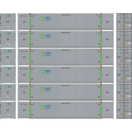 Athearn 18048 N Scale 53' CIMC Intermodal Container COFC Logitsics CFQ — White Rose Hobbies