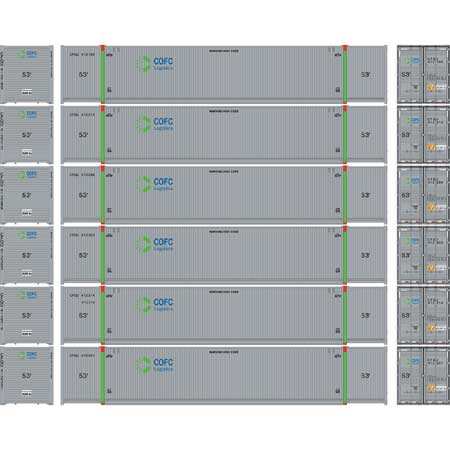 Athearn 18049 N Scale 53' CIMC Intermodal Container COFC Logitsics CFQ ...