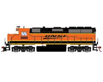 Athearn 18263 HO Scale EMD GP40-2 BNSF 3005 (DCC and Sound Ready ...