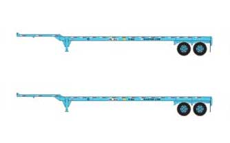 Athearn 26613 HO Scale 45' Container Chassis Maersk 2 Pack — White Rose ...