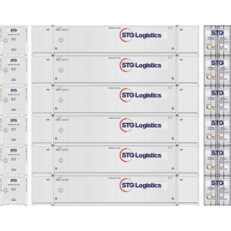 Athearn 28519 HO Scale 53' CIMC Intermodal Container STG Logistics XPO ...