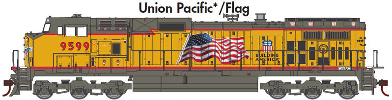 Athearn 29243 HO Scale Dash 9-44CW Union Pacific UP 9599 - NOS — White ...