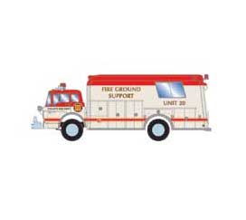 Athearn 29467 HO Scale Ford C Rescue Truck Ground Support 20 — White ...