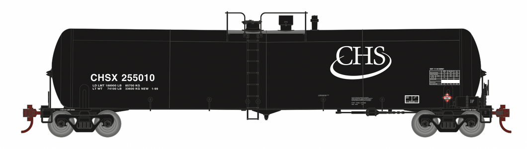 Athearn 29929 HO Scale 30,000 Gallon Ethanol Tank Car CHSX 3 Pack #1 — White Rose Hobbies