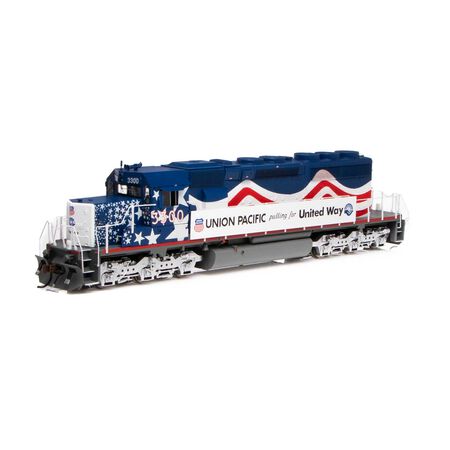 Athearn 71630 HO Scale EMD SD40-2 Union Pacific United Way UP 3300 DCC — White Rose Hobbies