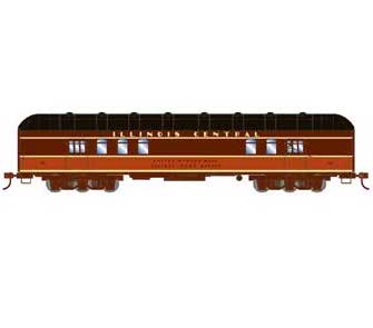 Athearn 73032 HO Scale Arch Roof Passenger RPO Car Illinois Central IC ...