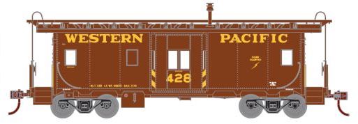 Athearn 74793 HO Scale Bay Window Caboose Western Pacific WP 428 - NOS ...
