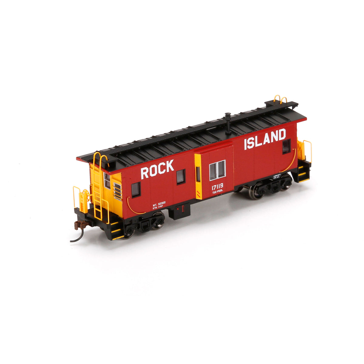 Athearn 75006 HO Scale Bay Window Caboose Rock Island RI 17119 - NOS ...