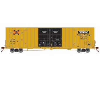 Athearn 75328 HO Scale 60' Gunderson Double Door Hi-Cube Boxcar TTX TB ...