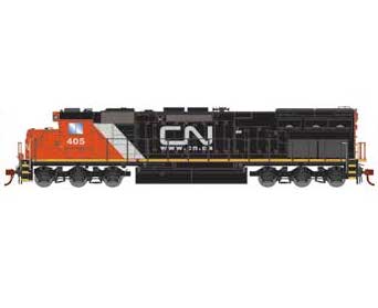 Athearn 86975 HO Scale EMD SD45T-2 Canadian National CN 405 DCC & Soun ...