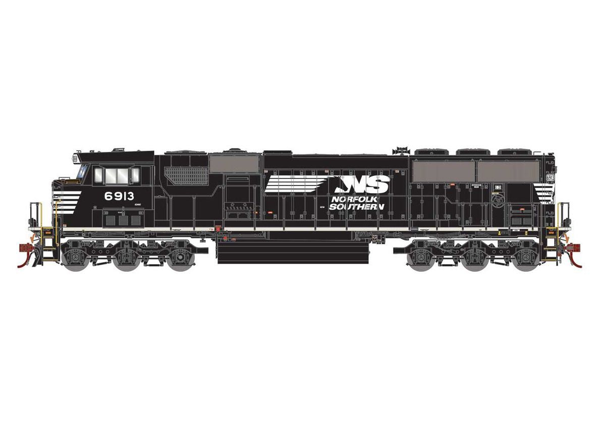 Athearn G65291 HO Scale SD60E Norfolk Southern NS 6913 DCC & Sound ...