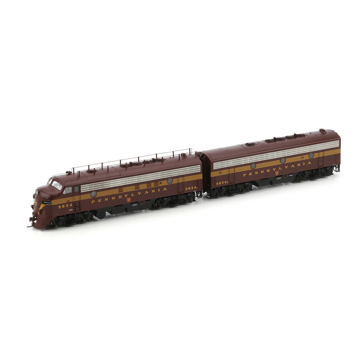Athearn Genesis G22223 HO Scale FP7 A/B Set PRR/Passenger 9834A / 9834 ...