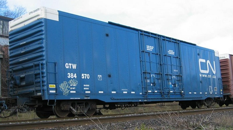 Athearn Genesis G26874 HO Scale 60' Texarkana XB-172 Boxcar CN GTW Blu — White Rose Hobbies