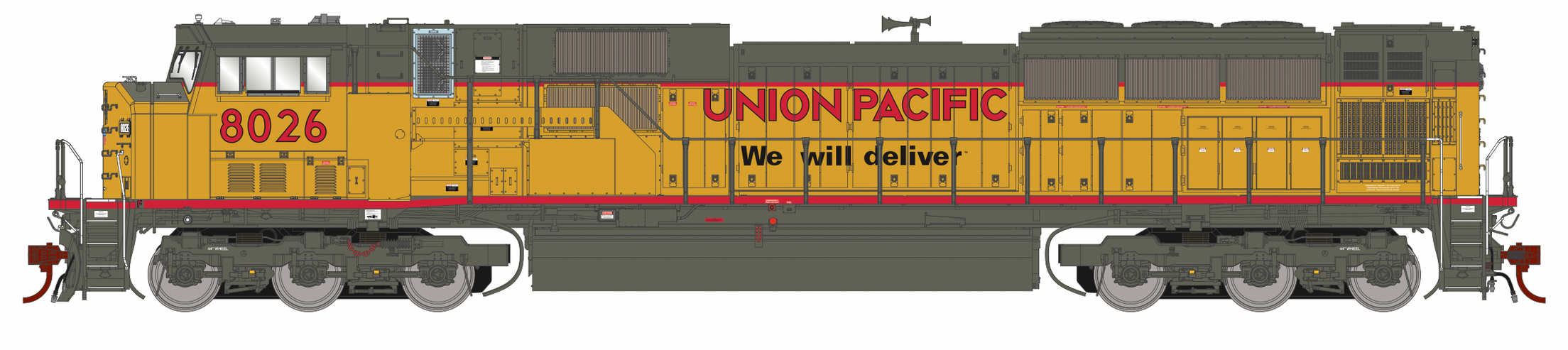 Athearn Genesis G27277 HO Scale EMD SD90MAC Union Pacific UP 8026 — White Rose Hobbies