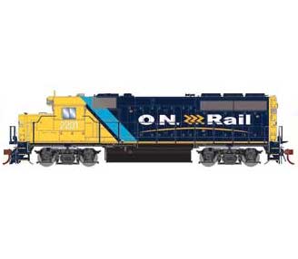 Athearn Genesis G64939 HO Scale GP40-2 Ontario Northland ONT 2201 DCC ...