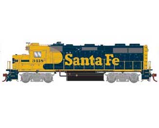 Athearn Genesis G66254 HO EMD GP39-2u Santa Fe ATSF 3418 — White Rose Hobbies