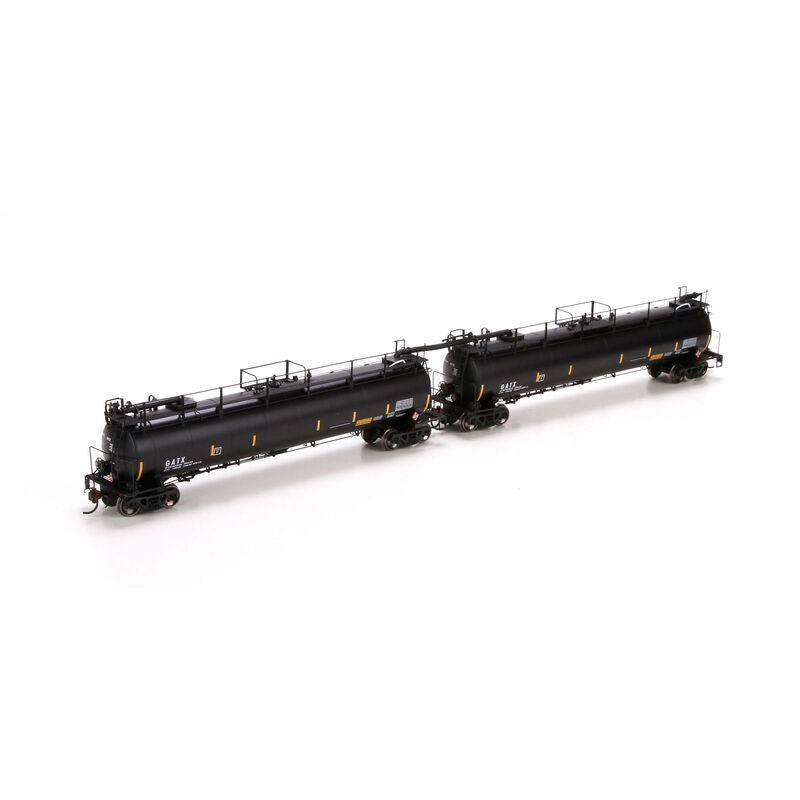 Athearn Genesis G67850 HO Scale Tank Train A/B Set GATX No # — White ...