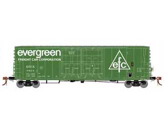 Athearn Genesis G68994 HO Scale 50' PC&F Double Plug Boxcar Evergreen ...