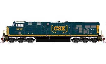 Athearn Genesis G83192 HO Scale GE ES44DC CSX "Boxcar Logo" 5250 DCC S ...