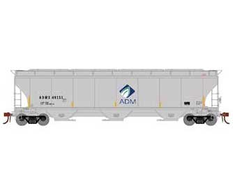 Athearn Genesis G89983 HO Scale Trinity 3 Bay Covered Hopper ADMX 4915 — White Rose Hobbies