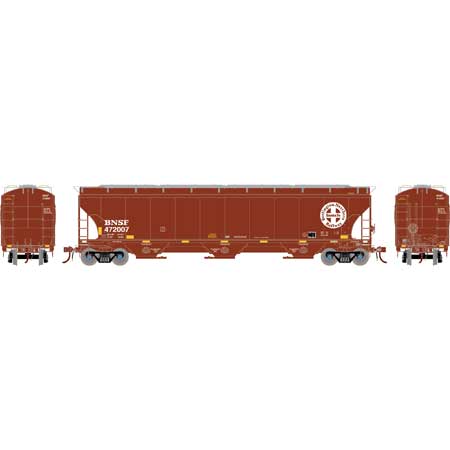 Athearn Genesis G90003 HO Scale Trinity 3 Bay Covered Hopper BNSF "Cir — White Rose Hobbies