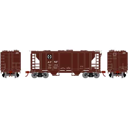 Athearn HO Scale 15410 PS-2 2003 Covered Hopper Santa Fe ATSF 82181 ...