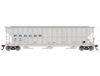 Athearn RTR 81587 HO 54' FMC 4700 Covered Hopper Procor UNPX 121061 — White Rose Hobbies