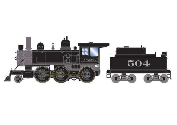 Athearn RTR 87238 HO Scale 2-6-0 Steam Locomotive Santa Fe ATSF 504 ...