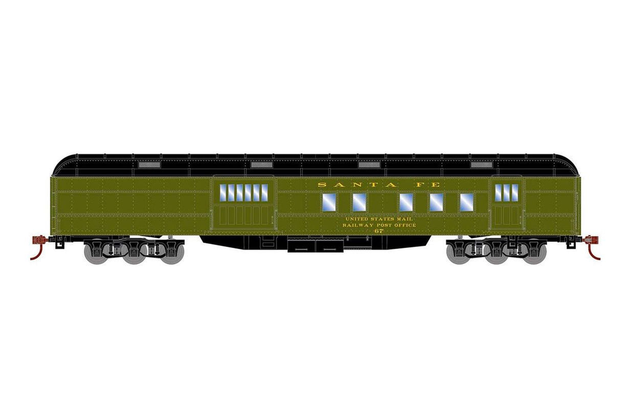 Athearn RTR 88226 HO Scale Heavyweight RPO Passenger Car Santa Fe ATSF — White Rose Hobbies