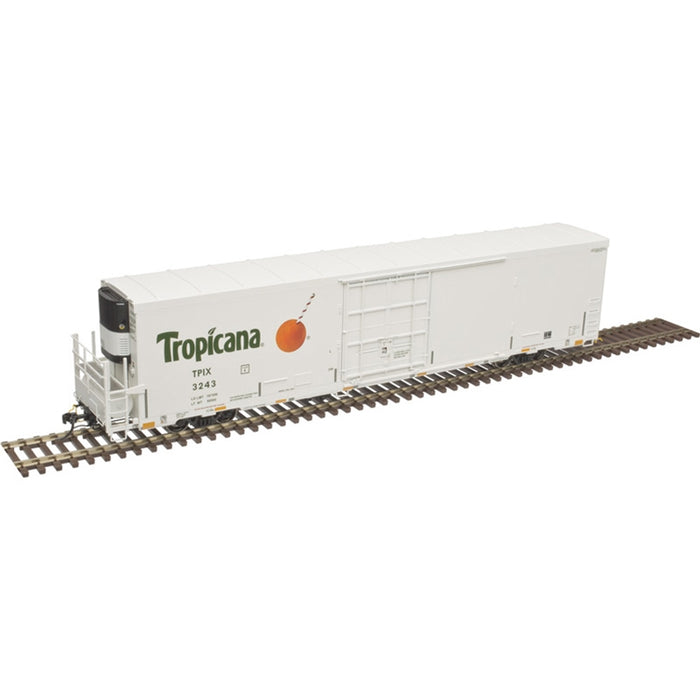 Atlas 20005325 HO Scale 64' Trinity Reefer Tropicana TPIX 3176 — White ...