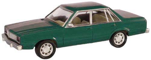 Atlas 30000016 HO Scale Ford Fairmont Sedan Dark Jade Metallic — White ...
