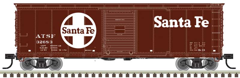Atlas 50006398 N Scale USRA Steel Rebuilt Boxcar Santa Fe ATSF 32527 ...