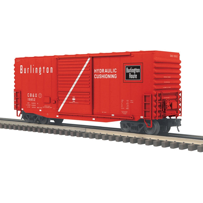 Atlas O Trainman 2001132 O Scale Hy-Cube Boxcar Burlington CB&Q — White ...