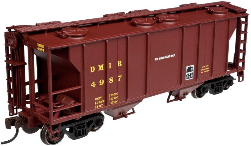 Atlas Trainman 20003205 HO Scale PS-2 2 Bay Covered Hopper DM&IR 4972 ...