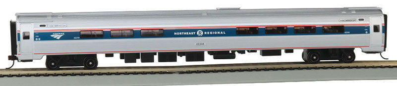 Bachmann 13124 HO Scale 85' Budd Amfleet I Cafe Car Amtrak Ph VI 43344 ...