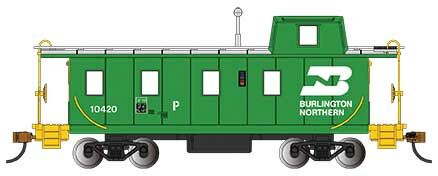 Bachmann 14005 HO Scale Offset Cupola Caboose Burlington Northern BN 1 ...