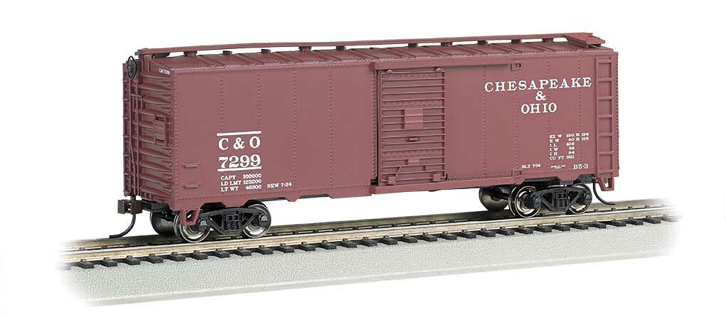 Bachmann 15006 HO Scale 40' PS-1 Boxcar Chesapeake & Ohio C&O 7299 - N ...