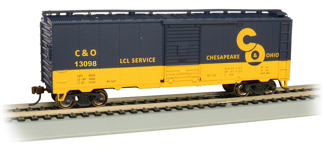 Bachmann 16002 HO Scale 40' Boxcar Chesapeake & Ohio "LCL" C&O 13098 ...