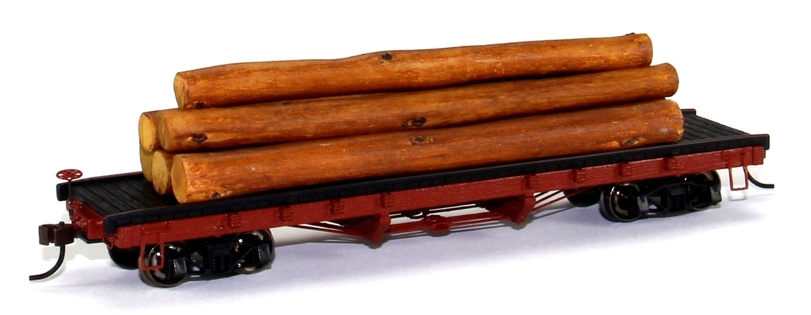 Bachmann 18849 HO Scale ACF Log Car with Log Load Boxcar Red — White ...