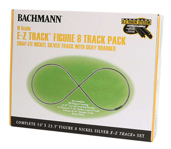 Bachmann 44878 N Scale E-Z Track Figure 8 Track Pack — White Rose Hobbies